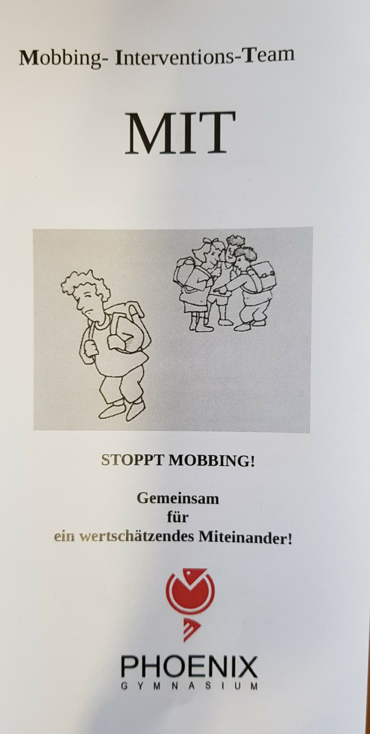 Hilfe bei Mobbing - Phoenix Gymnasium Wolfsburg-Vorsfelde